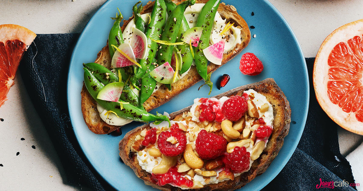 Healthy Toast Ideas For Morning Breakfast | Jane's Cafe Mission Valley